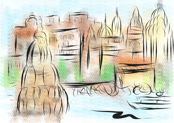 Varanasi Ghat Vector Images (20)