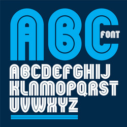 Capital bold english alphabet letters made Vector Image