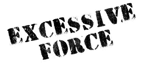 Excessive force rubber stamp Royalty Free Vector Image