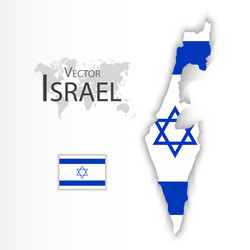 Israel map Royalty Free Vector Image - VectorStock