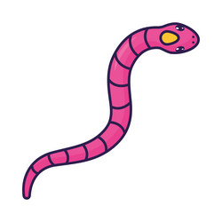 Snake silhouette icon Royalty Free Vector Image