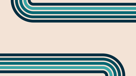 Retro style rainbow line design pattern poster Vector Image