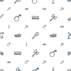 War icons pattern seamless white background Vector Image