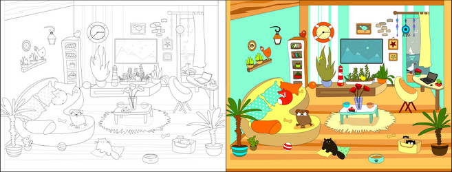Coloring book Royalty Free Vector Image - VectorStock