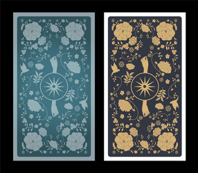 Tarot cards arcana with esoteric mason symbols Vector Image