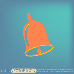 Bell first call a symbol of the school Royalty Free Vector