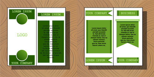 Set of flyer design template - brochure - annual Vector Image