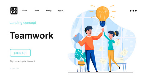 Employees Teamwork Vector Images (over 73,000)