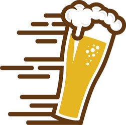 Speed beer logo icon design Royalty Free Vector Image