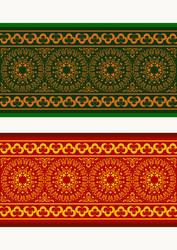 Saree Borders Designs Vector