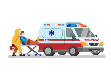 Emergency rescue team help people cartoon Vector Image