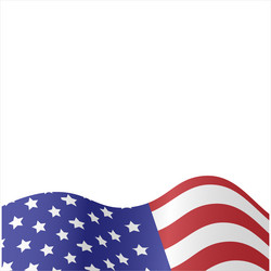 American flag corner Royalty Free Vector Image