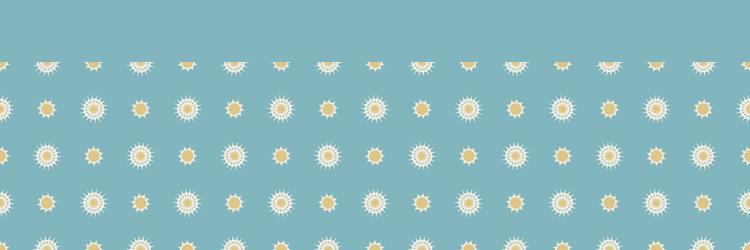 Gender neutral sunshine seamless border Royalty Free Vector