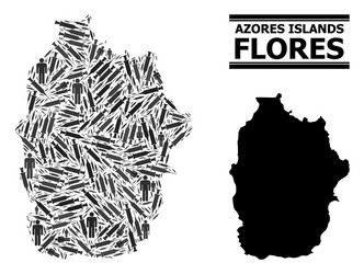 Flores Azores Map Vector Images (over 190)