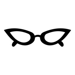 Barbiecore glasses accessory line doll girl play Vector Image