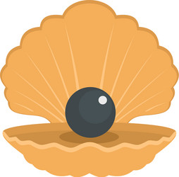 Big shell icon simple style Royalty Free Vector Image