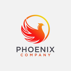 Phoenix raise logo Royalty Free Vector Image - VectorStock