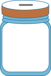 Savings box empty Royalty Free Vector Image - VectorStock