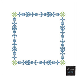 Design square elements for template frame Vector Image