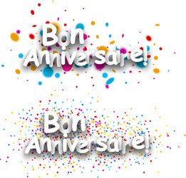 Bon Anniversaire French Poster Anniversary Vector Images (32)