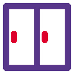 Safety locker for firefighter equipment Royalty Free Vector