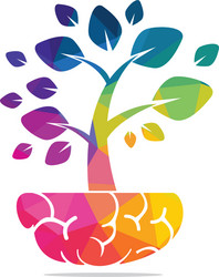 Smart grow logo design Royalty Free Vector Image