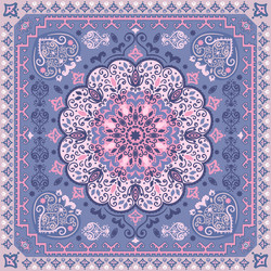 Turkish rug style seamless pattern Royalty Free Vector Image