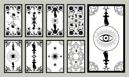 Tarot Card Back Vector Images (over 290)
