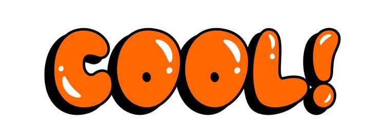 Yeah comic font letters Royalty Free Vector Image