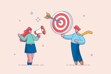 Effective communication concept team success Vector Image