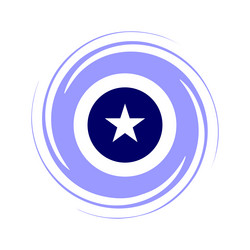 Circular star rotation icon Royalty Free Vector Image