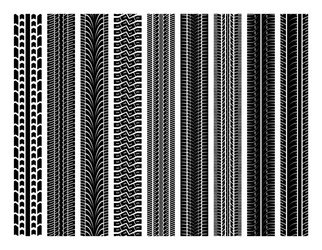 Wheel tire seamless pattern Royalty Free Vector Image