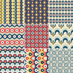 Pattern set Royalty Free Vector Image - VectorStock