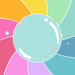 Rainbow bubbles background Royalty Free Vector Image