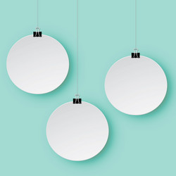 3d four square sign modern paper art design Vector Image