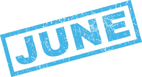 June rubber stamps Royalty Free Vector Image - VectorStock