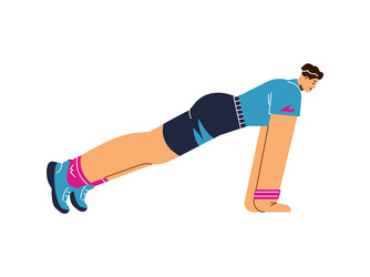 Man Doing Plank Vector Images (over 250)