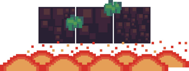 Pixel Lava Vector Images (over 110)