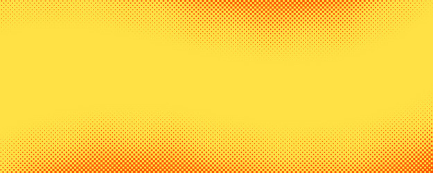 Yellow orange square halftone pattern retro comic Vector Image