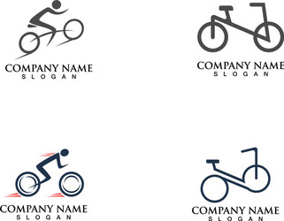 Bike logo and symbols Royalty Free Vector Image