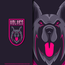 Wolves mascot logo Royalty Free Vector Image - VectorStock