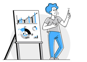 Business training outline coach instructor Vector Image