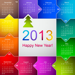 Simple 2013 year calendar Royalty Free Vector Image