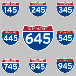 Interstate Signs Vector Images (over 1,600)