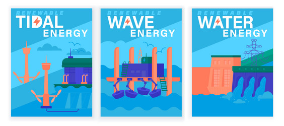 Ecological energy poster Royalty Free Vector Image
