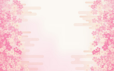 Spring background material cherry blossom Vector Image