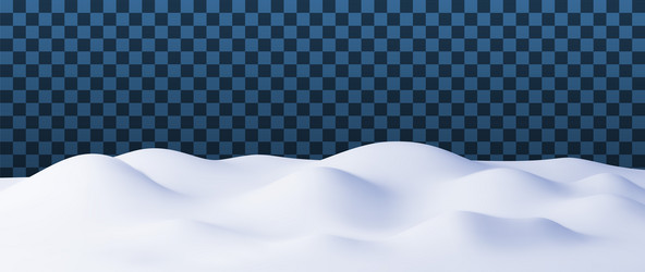 3d winter landscape with snowdrifts Royalty Free Vector