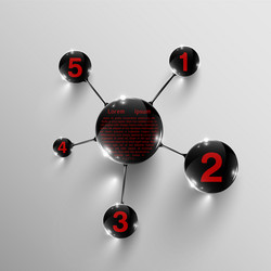 Glass design concept template Royalty Free Vector Image