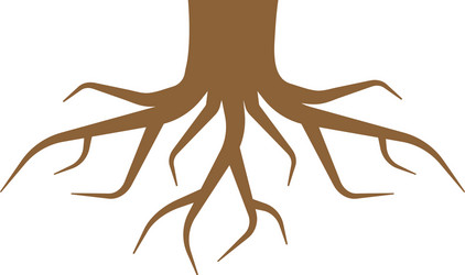 Root plant icon design template Royalty Free Vector Image