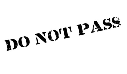 Do not pass rubber stamp Royalty Free Vector Image